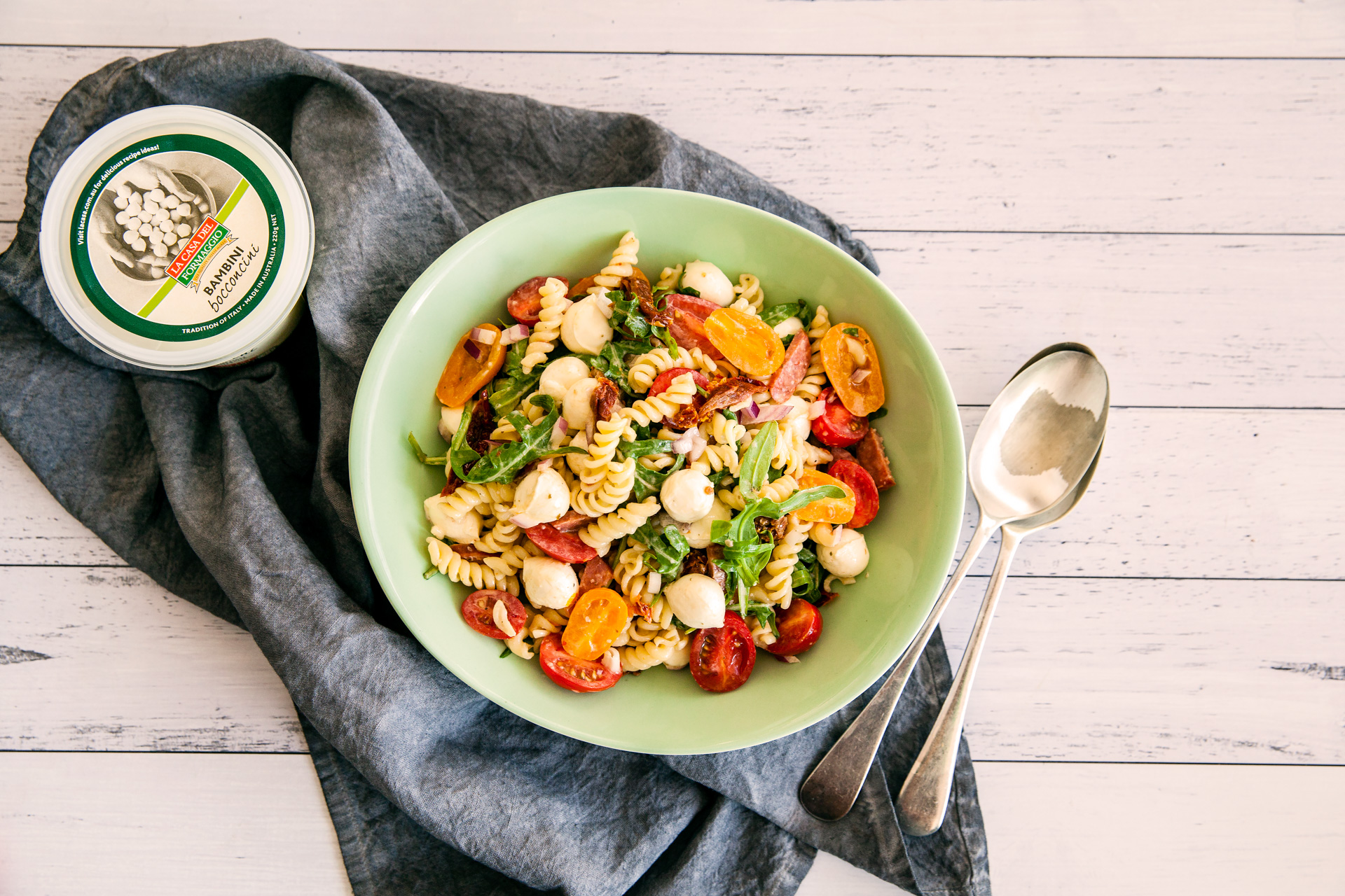 Bocconcini Ranch Pasta Salad — La Casa Del Formaggio